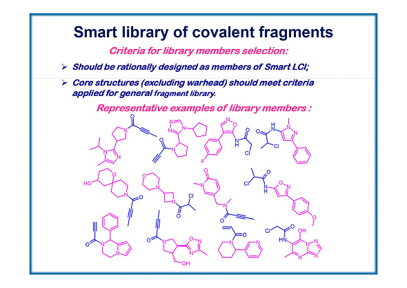Covalent Fragments Smart Library
