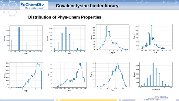 Covalent lysine binder library